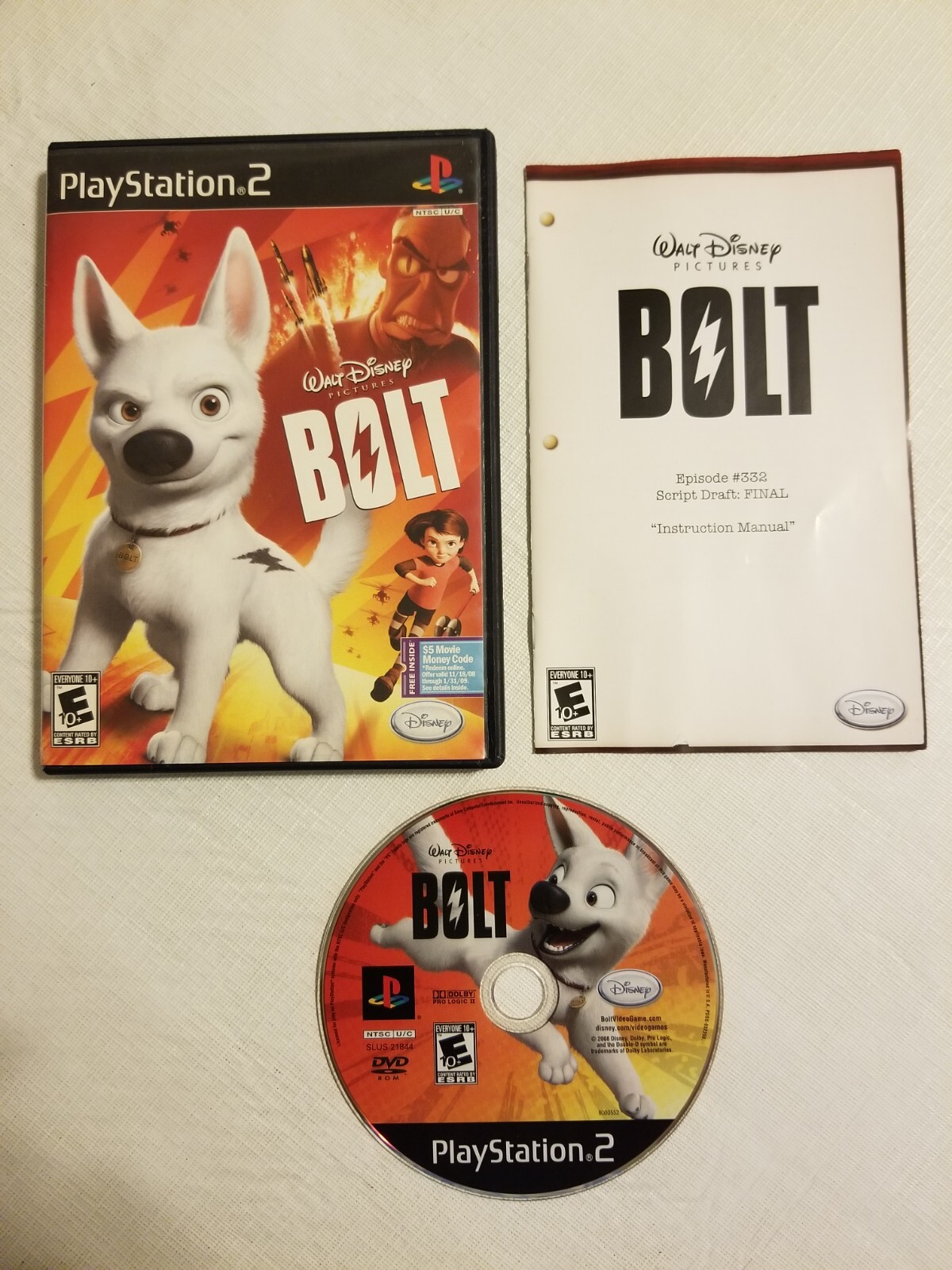 Bolt (Sony PlayStation 2, PS2 2008) Complete With Manual 712725005375 ...