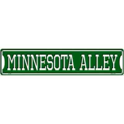 Minnesota Alley 3"x12" metal street sign plaque Home Door Garage Wall ...