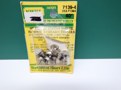 NWSL 1913597 HO 40" Replacement Wheels for Geared Athearn Diesels Brass ...