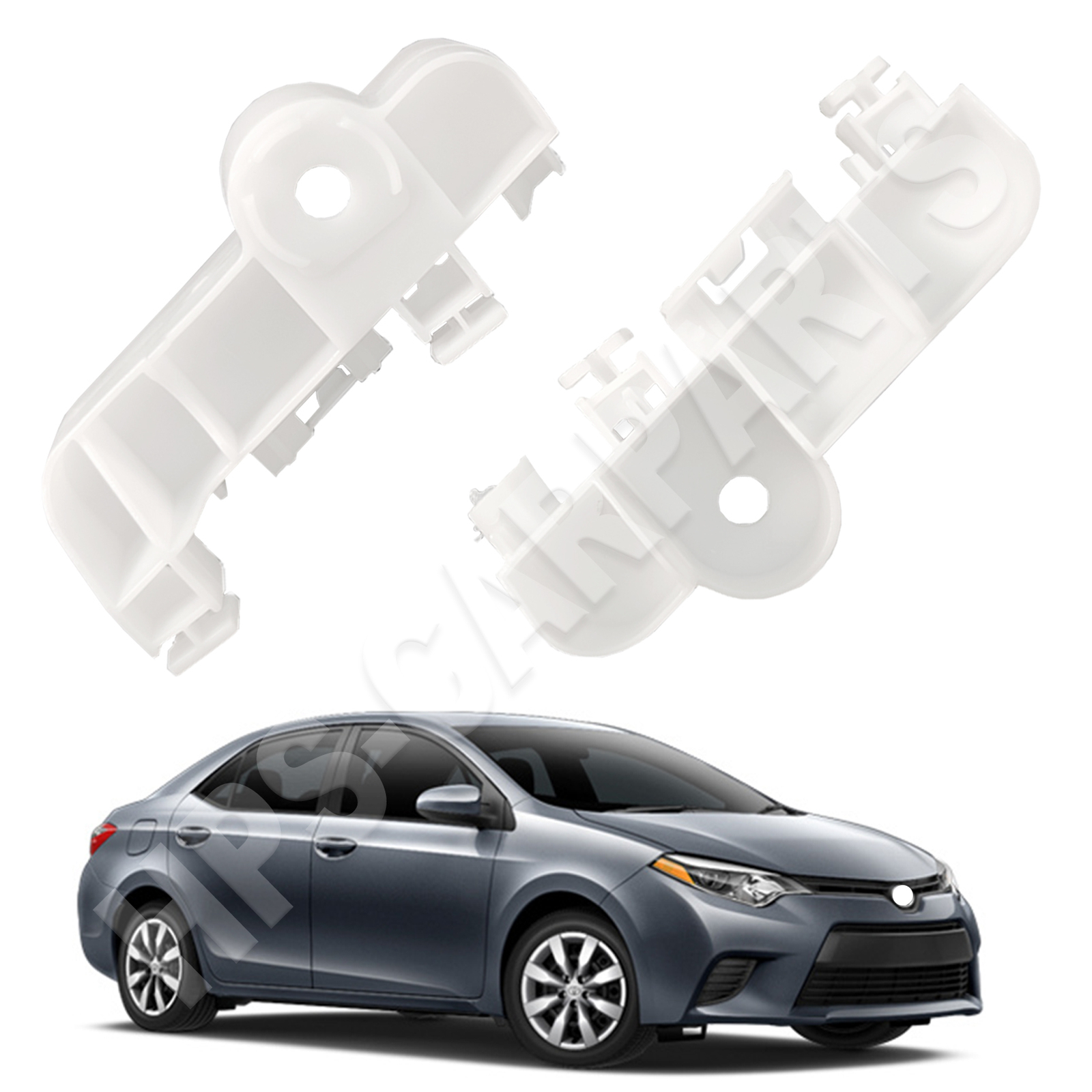 Rear Bumper Support Retainers Brackets For 2014-2019 Toyota Corolla ...