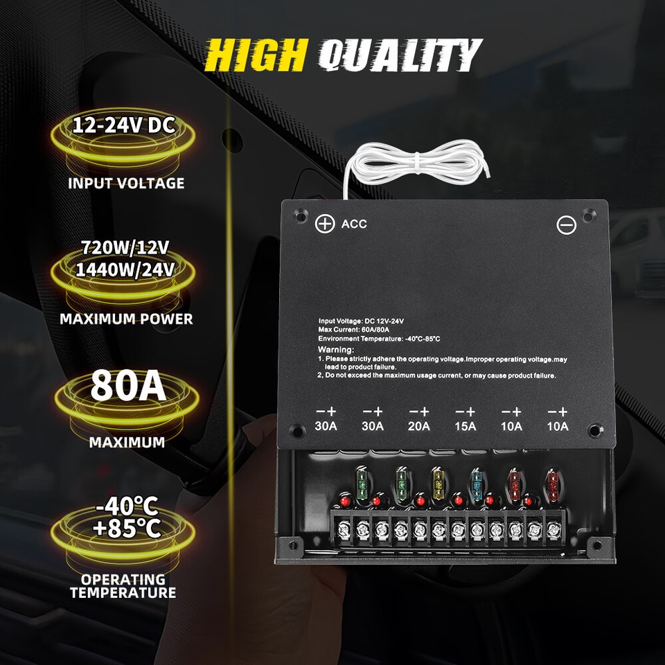 Grab Handle Switch Panel System For Dodge Ram RGB 6 Gang Wireless Light ...