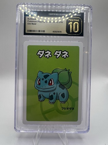 2019 Pokemon Old Maid Bulbasaur CGC 10 Japanese Pristine Black | eBay