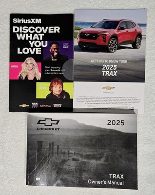 2025 Chevrolet Trax Owners Manual User MANUAL FREE SHIPPING!!!! | eBay