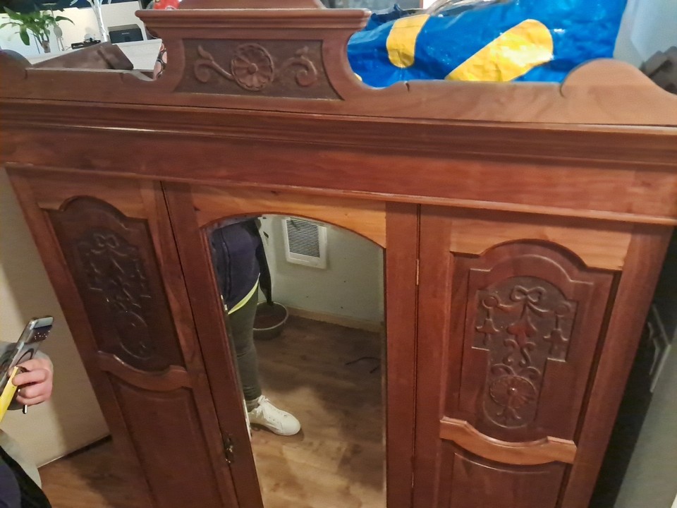 armoire antique vintage wardrobe | eBay