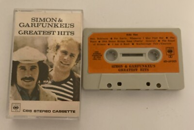 SIMON AND GARFUNKEL'S GREATEST HITS CASSETTE TAPE-----RARE ORANGE PAPER ...