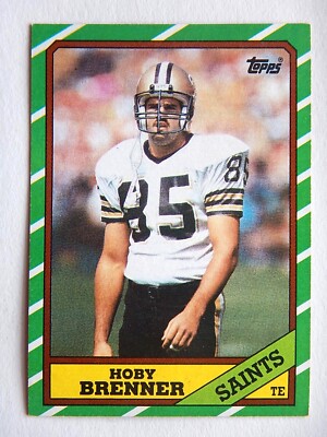Hoby Brenner #342 Topps 1986 Football Card (New Orleans Saints) | eBay