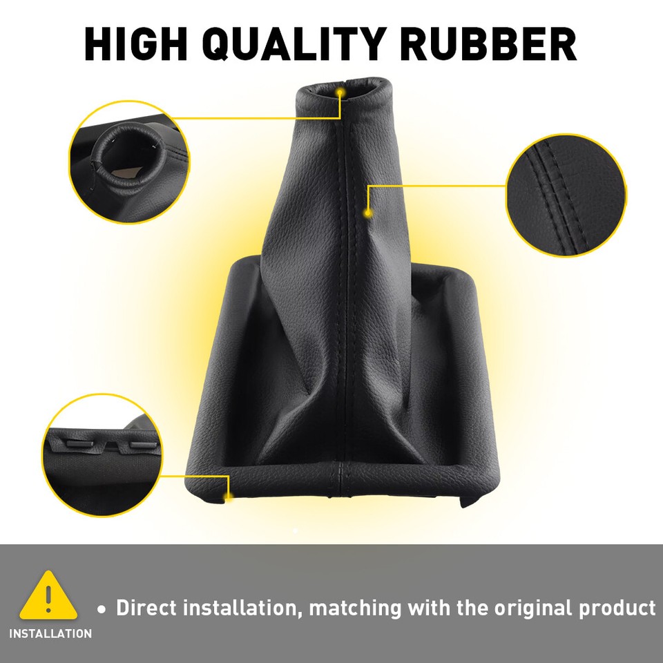 Black For 2005-09 Ford Mustang Gear Shift Knob Shifter Boot Cover with ...