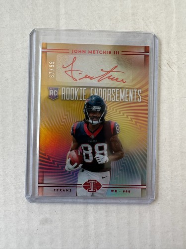 2022 Panini Illusions JOHN METCHIE II Rookie Endorsements Auto /99 RE ...