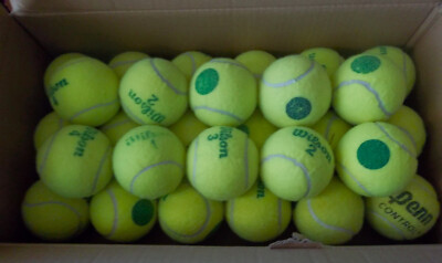 28 Used Wilson/Penn Green Dot -HIGH ALTITUDE- MID COMPRESSION Tennis ...