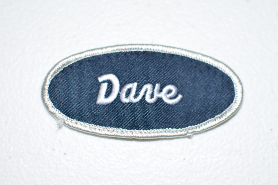 Embroidered Name Tag Patch for Work Shirt Jacket Uniform Sales Mechanic ...