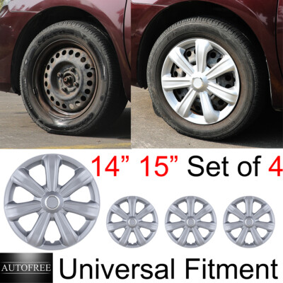 14" 15" Set of 4 Universal Hubcaps For Car Truck SUV Wheel Rim Covers ...