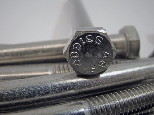 74 each ABP S31600 5/16-18 x 4 316 Stainless Steel Hex Bolts Marine ...