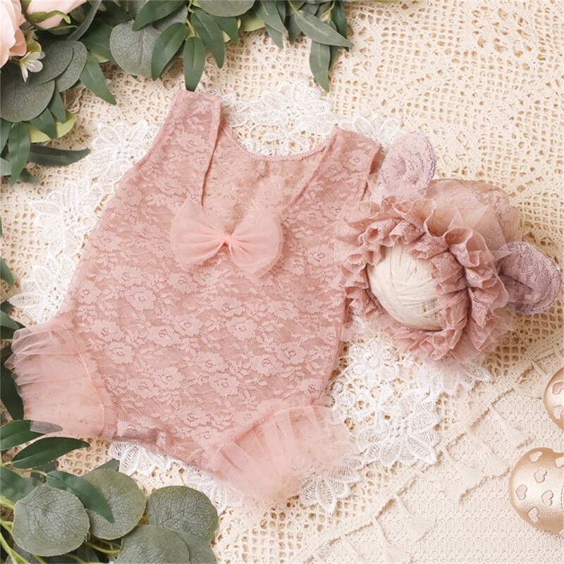 Photo Outfit Baby Lace Rompers Props Clothes Photo Suit | eBay