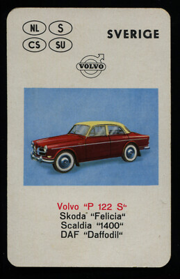 Volvo P 122 S Kwartet card/Quartet card/Spielkarte Trading Card | eBay