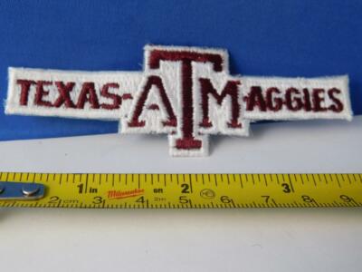 UNIVERSITY TEXAS ATM AGGIES PATCH HAT PACK BADGE A LOGO STUDENT FAN ...