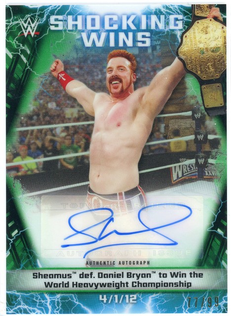 2020 Topps Chrome WWE - Shocking Wins Autographs #SWA-SH Sheamus /199 ...
