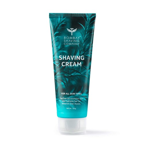 Bombay Shaving Company Shaving Cream With Tea Tree OiI &Aloe Vera For ...