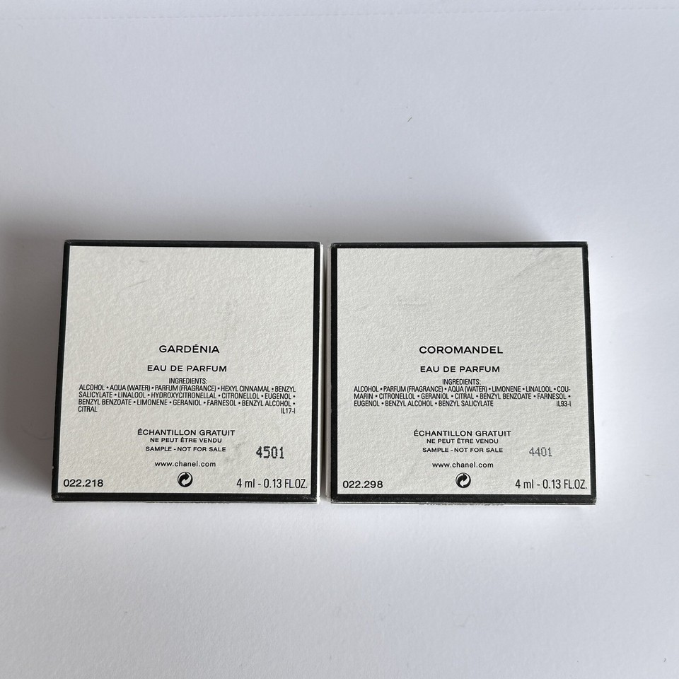 2pc CHANEL Les Exclusifs GARDÉNIA & Coromandel Eau De Parfum Splash ...