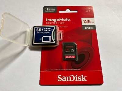 1pcs 128gb SANDISK SDXC compact flash CF TYPE II adapterfor CF DSLR ...
