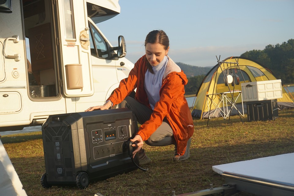 OUPES Mega 3 Portable Power Station 3600W 3072Wh Solar Generator Backup ...