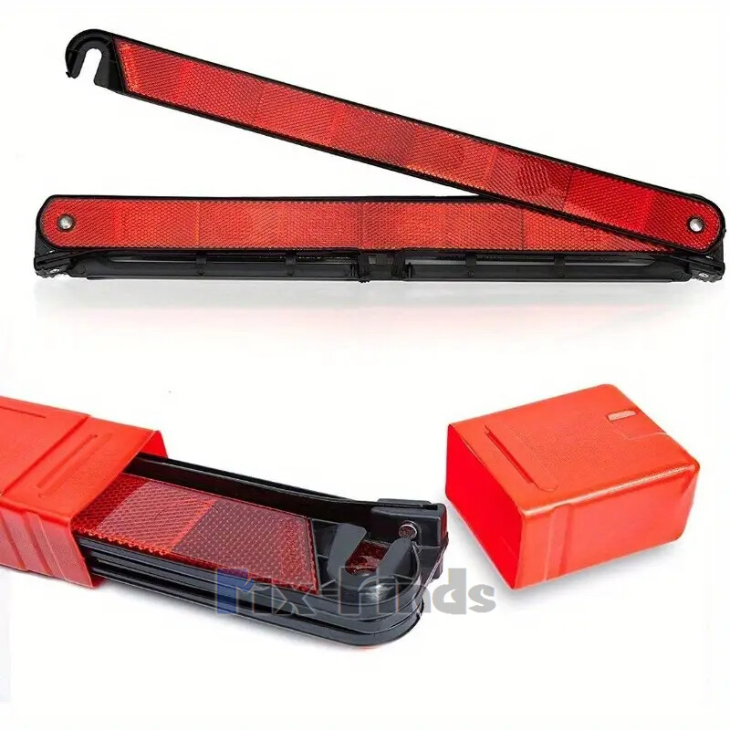 Emergency Warning Triangle DOT Approved Reflective Safety Roadside Kit ...