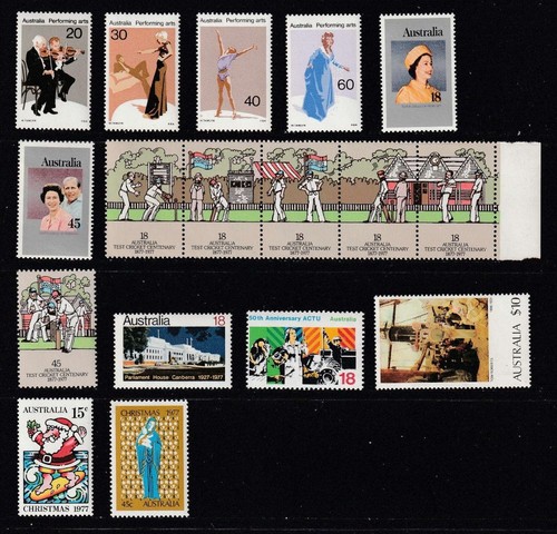 AUSTRALIA 1977 COMPLETE 17 STAMPS YEAR SET | eBay Australia