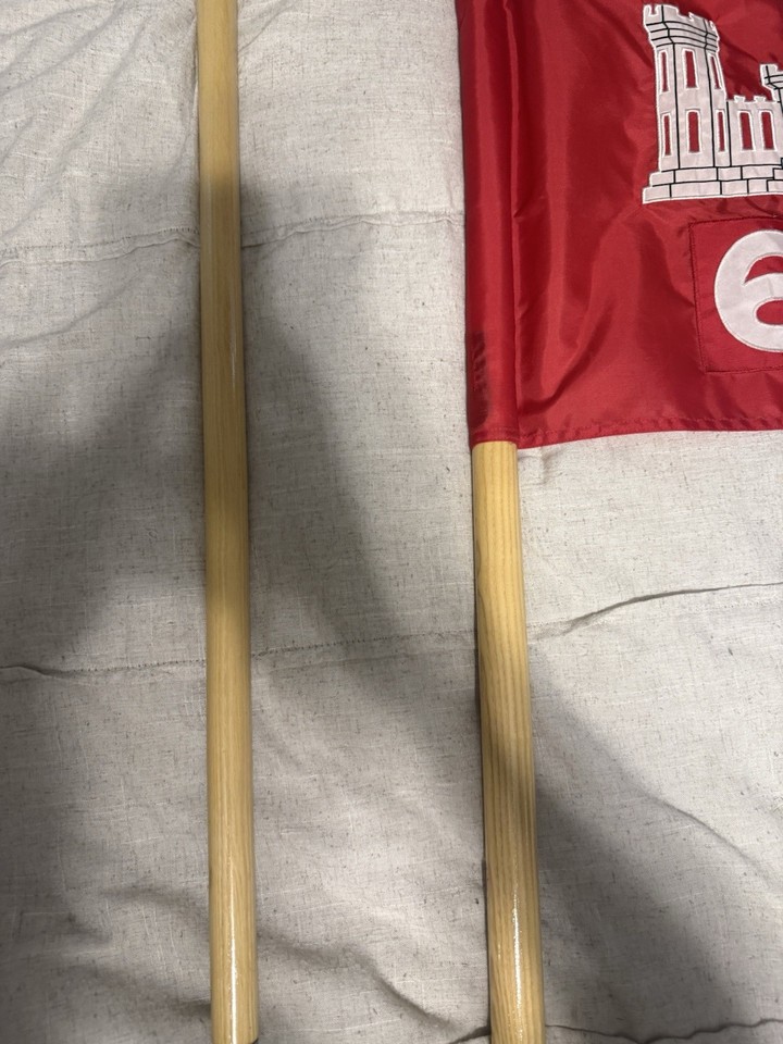 Genuine Military Guidon 7ft Engineer Flag (Perfect Condition Pole, New ...