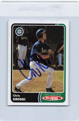 2003 Topps Total #980 Chris Kroski Mariners Signed Auto *K4103 | eBay