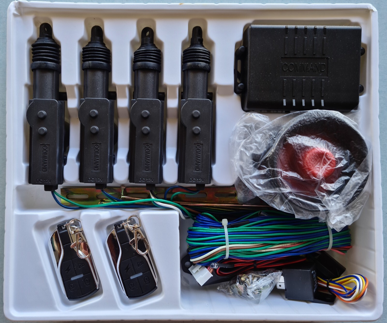 Remote 4 Dr Central Locking Kit With Immobiliser/Alarm Warning System ...