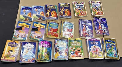 Mixed Lot of 19 Disney VHS Covers Only Vtg Dumbo Peter Pan Lion King ...