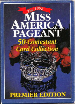 1992 MISS AMERICA PAGEANT BOXED PREMIER COMPLETE BASIC TRADING CARD SET ...