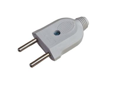 euro EU Europe DIY travel adapter 2 Pin Male Plug rewireable Type C ...