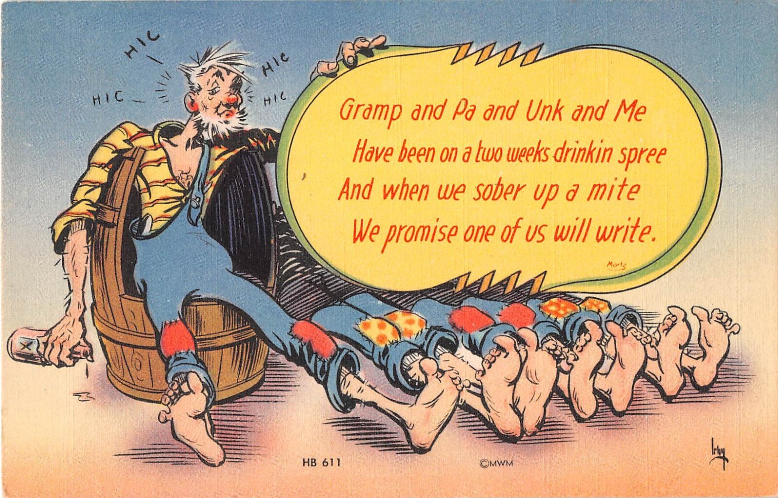 Hillbilly Family Will Write When Sober After Drinking Spree-Comic Old ...