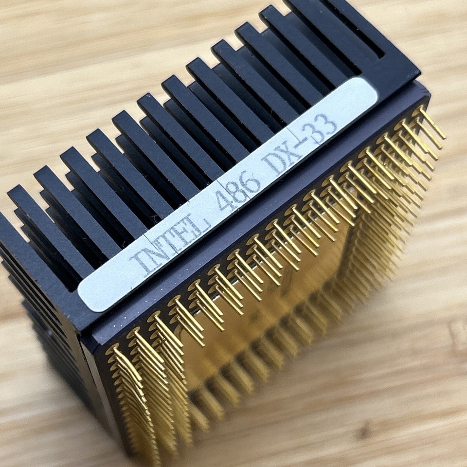 Intel 486 DX 33MHZ with Heat Sink A80486DX-33 i486 CPU Processor ...