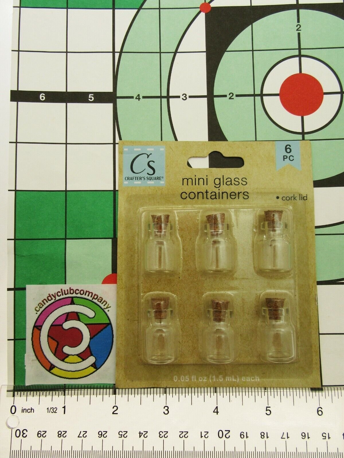 Miniature Glass Cork Lid Bottles - 6 Pack Mini Glass Containers Crafter ...