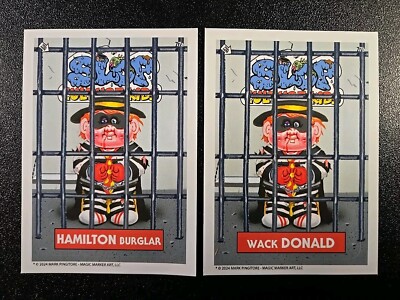 McDonald's Hamburglar Slop Culture Kids 2 Card Set Garbage Pail Kids ...