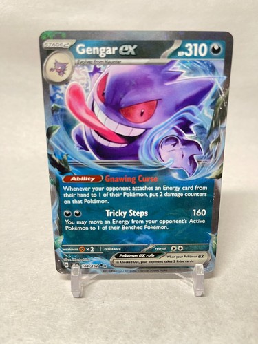 Pokemon TCG Gengar ex 104/162 Double Rare Scarlet & Violet Temporal ...
