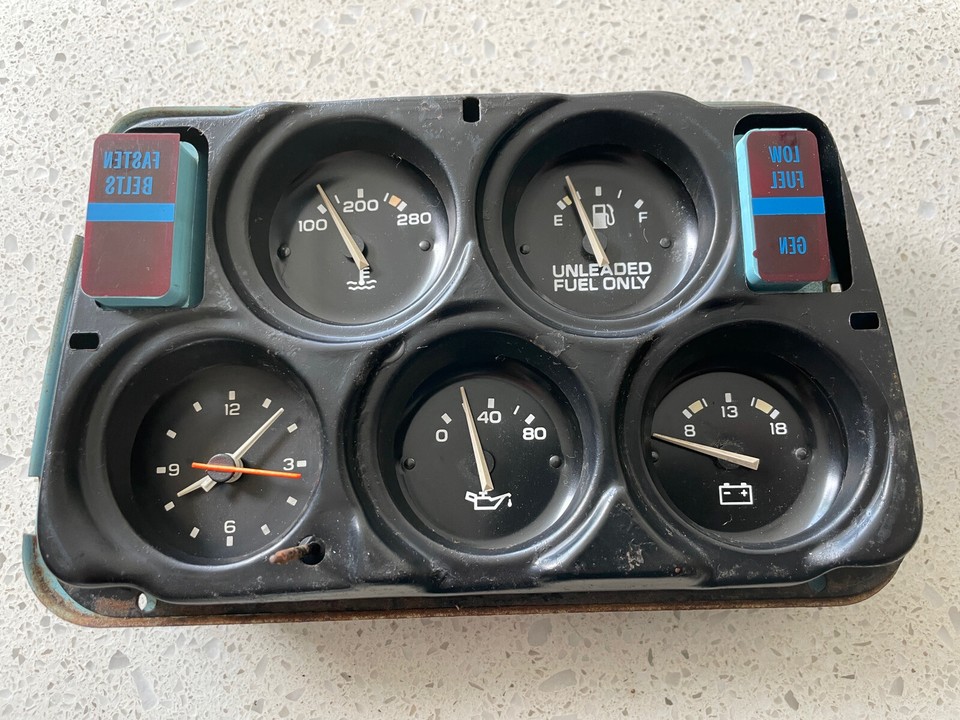 1975-1982 Chevrolet Corvette Center Console Instrument Cluster Gauges ...