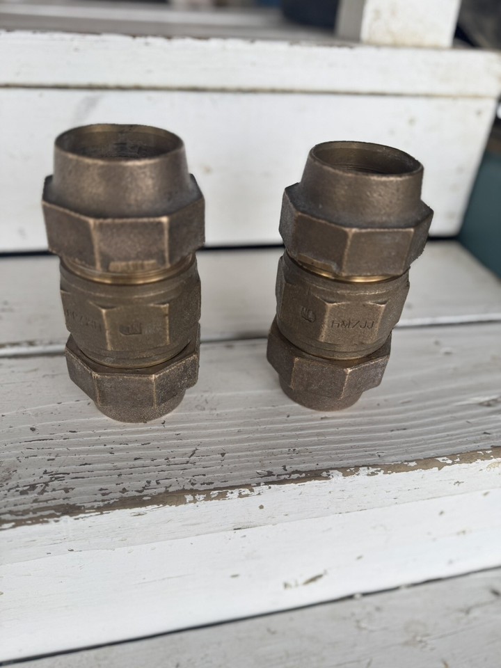 Mueller HM/JJ 1-1/2"x 1-1/2" FNPT Brass Compression Coupling Fitting | eBay