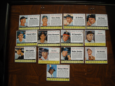 1961 and 1963 Post Cereal Baseball Cards (Lot of 13) | eBay