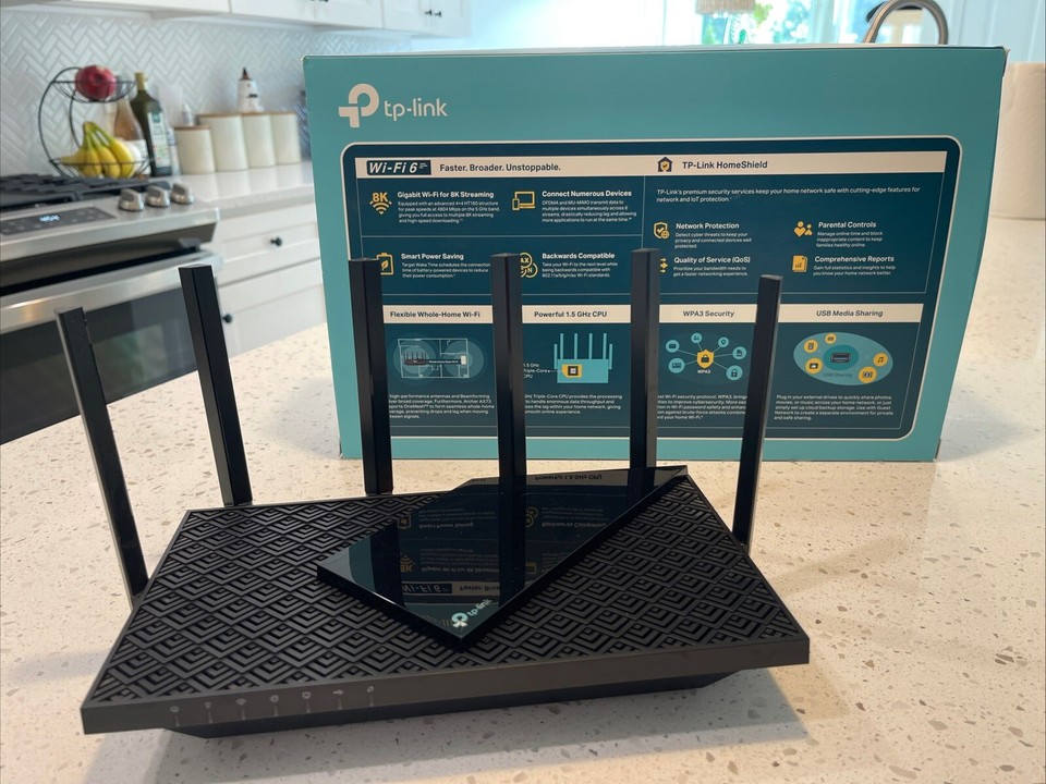 TP-Link Archer AX75 Tri-Band AX5400 Wi-Fi 6 Router - Black 840030703096 ...