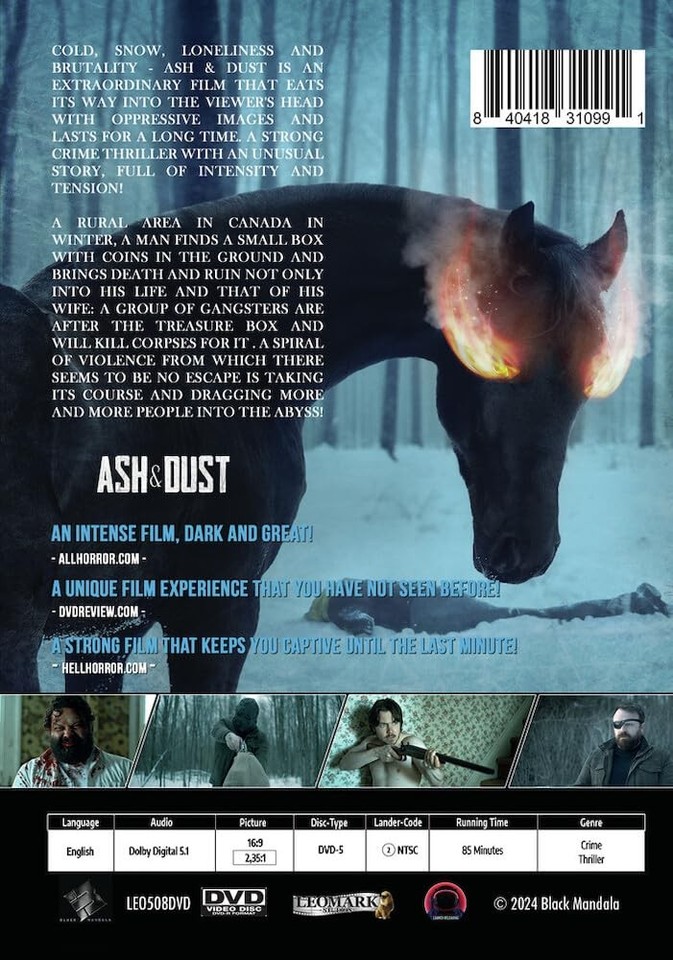 Ash and Dust (DVD) Michael Swatton Simon Phillips Anne-Carolyne Binette ...