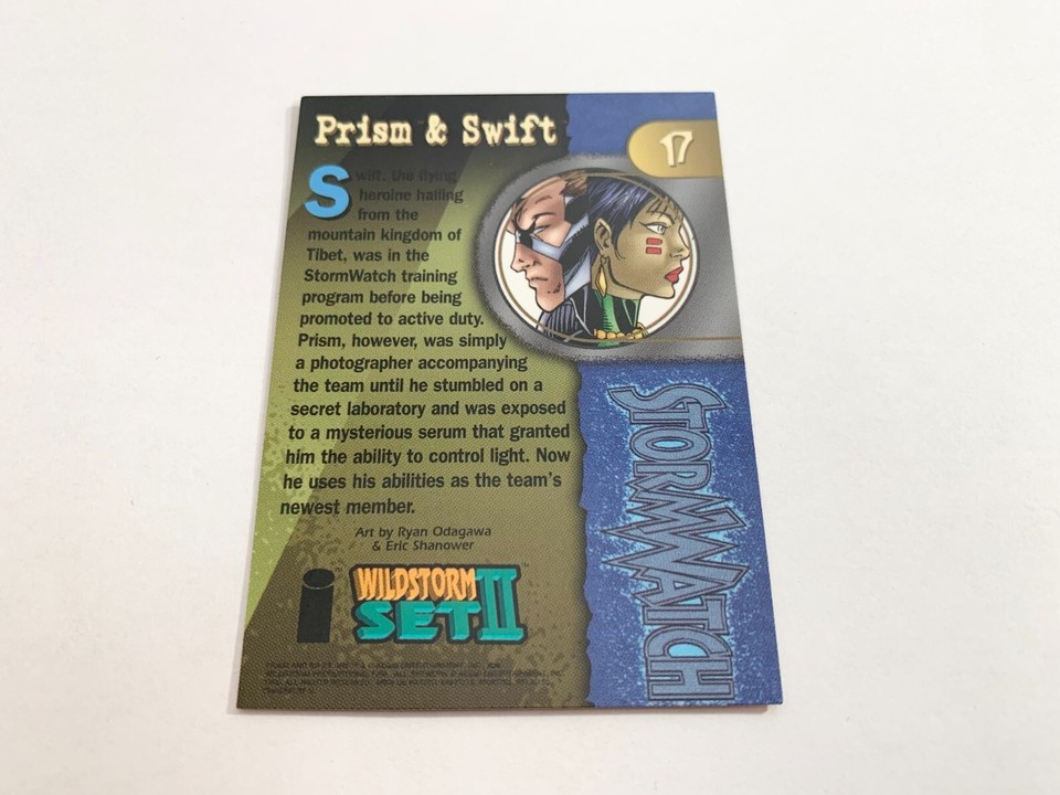 Prism & Swift Stormwatch Wildstorm Set 2 II Card # 17 | eBay