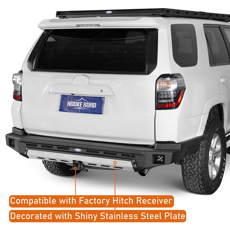 Front Bumper w/ Winch Plate or Rear Back Bumper Fit 2014-2024 Toyota ...