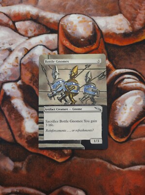 Magic the Gathering Bottle Gnomes Hand Painted Unique Custom MTG Alter | eBay