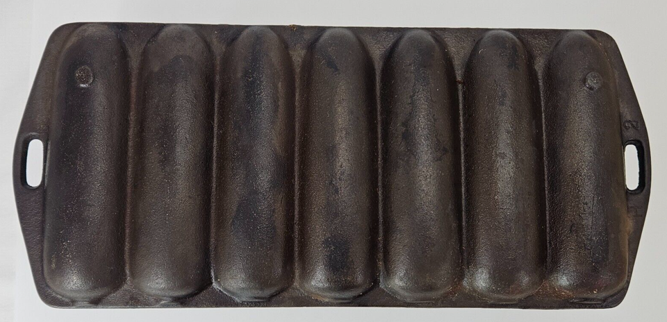 Antique Cast Iron Cornbread Pan 7 Corncob Sticks Pattern H2 Harvest ...
