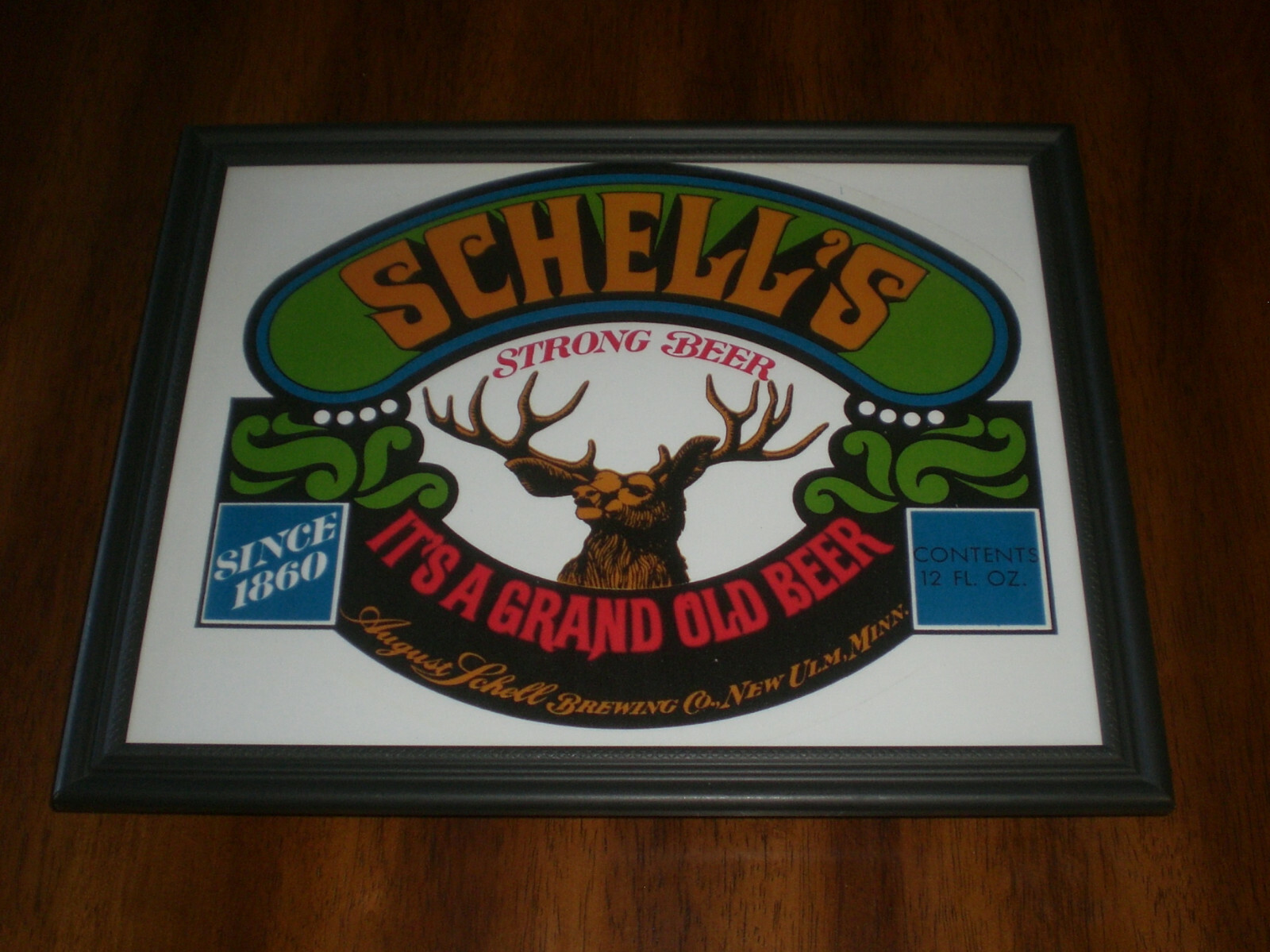 SCHELL'S BEER FRAMED COLOR AD PRINT - AUGUST SCHELL BREWING CO - NEW ...