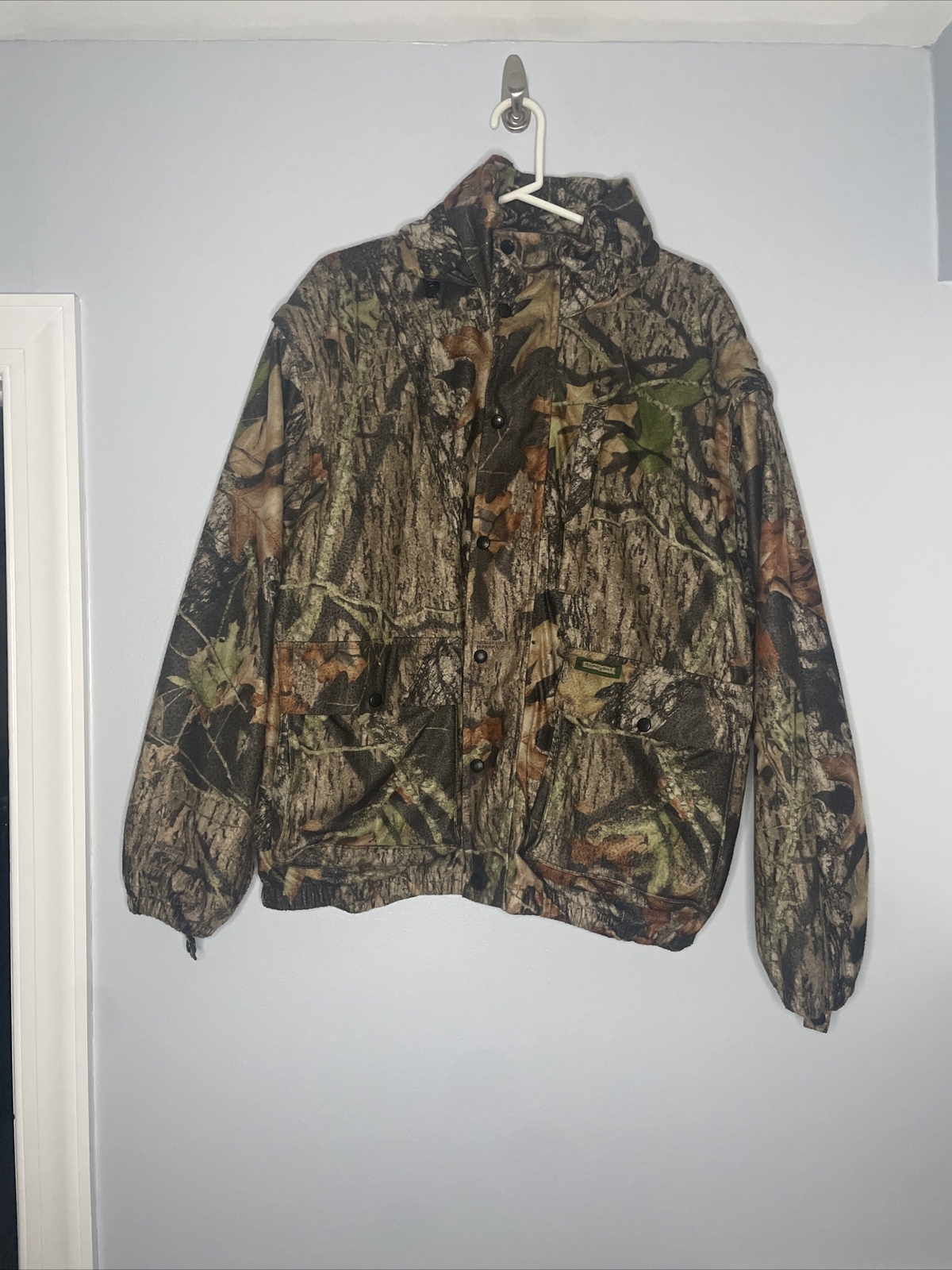 Vintage Remington Jacket XL Mens Mossy Oak Breakup Camo Hooded Liner ...