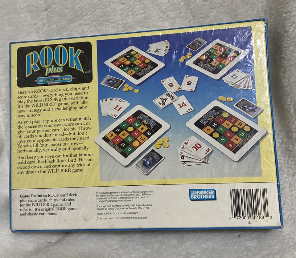Vintage Rook Plus The Wild Bird Card Game Parker Brothers 1994 New ...