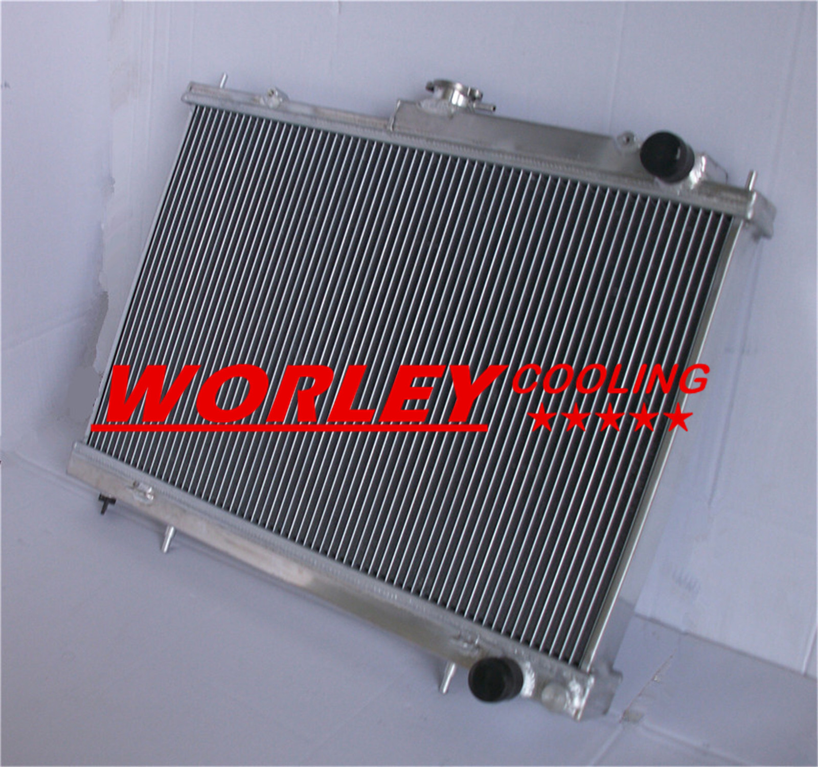 QLD-44mm 3 ROW aluminum radiator for Skyline R33 R34 GTR GTST RB25DET ...